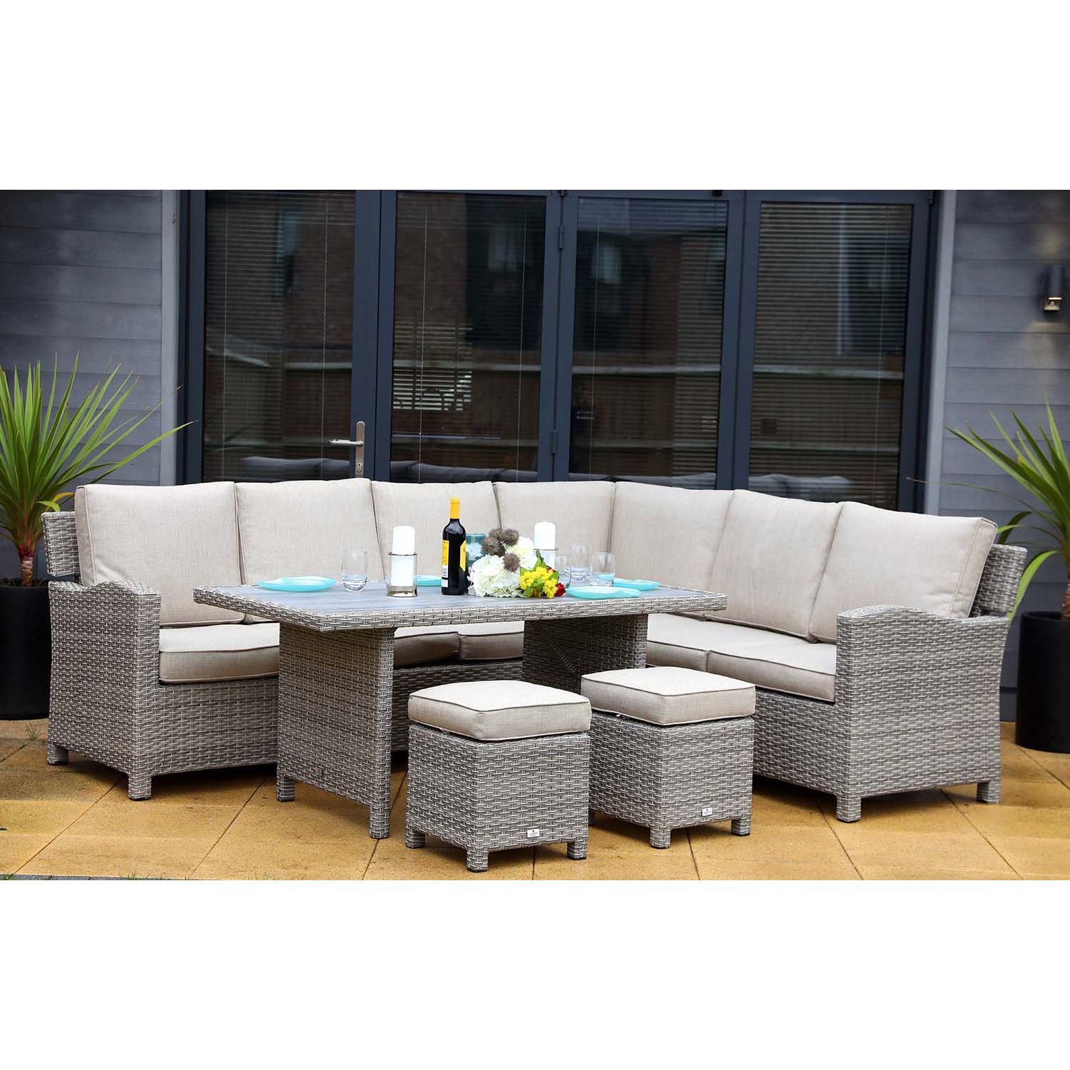 Athena Corner Modular Dining Set